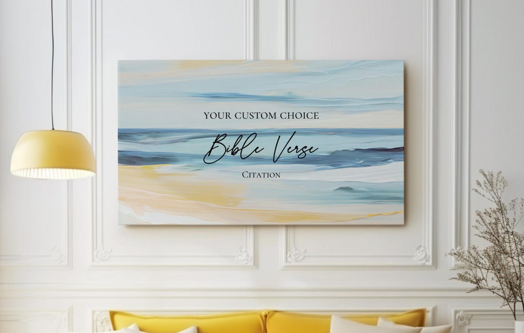 Custom Bible Verse Canvas Print Wall Art, Gallery Wrap Canvas Christian ...