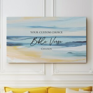 Custom Bible Verse Canvas Print Wall Art, Gallery Wrap Canvas Christian ...