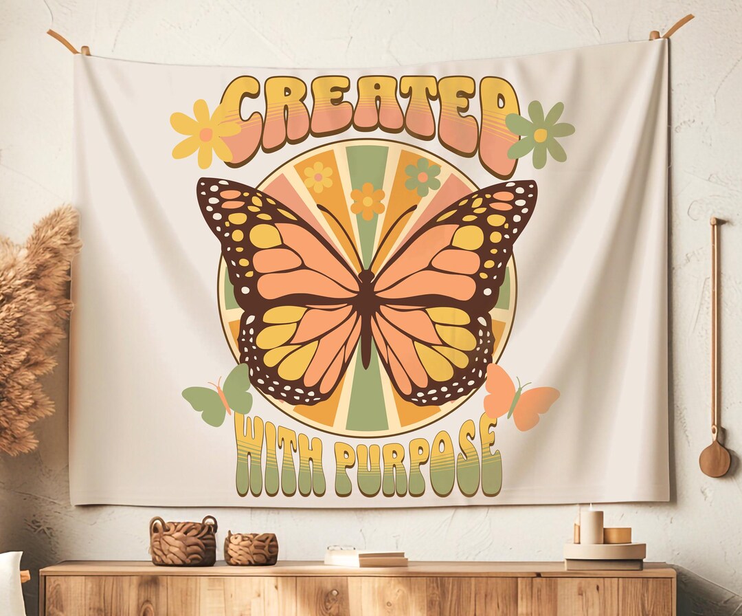 Christian Boho Wall Tapestry, Bible Verse Ephesians 2:10 Wall Decor ...