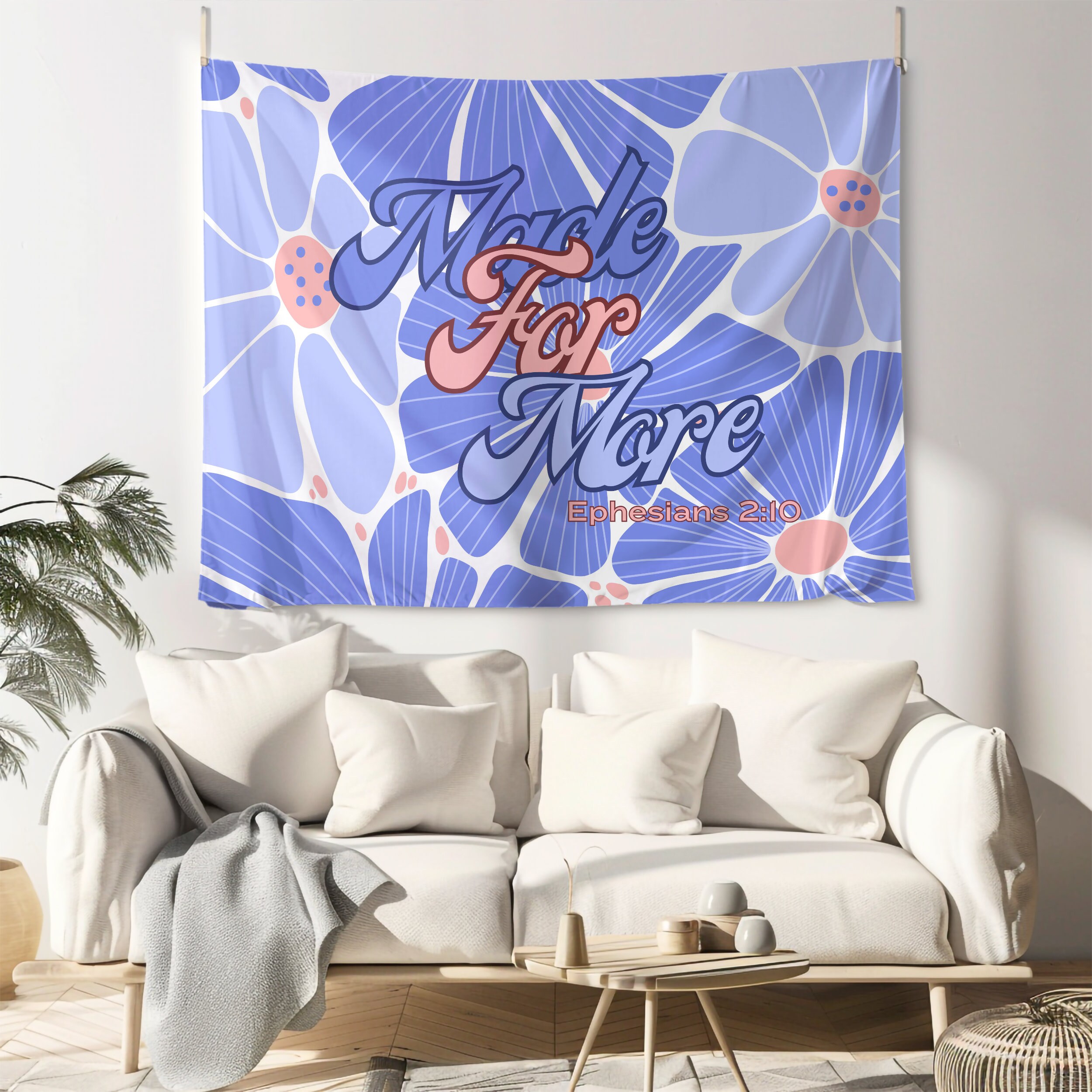 Christian Boho Bible Verse Wall Hanging Tapestry Wall Art for Girls ...