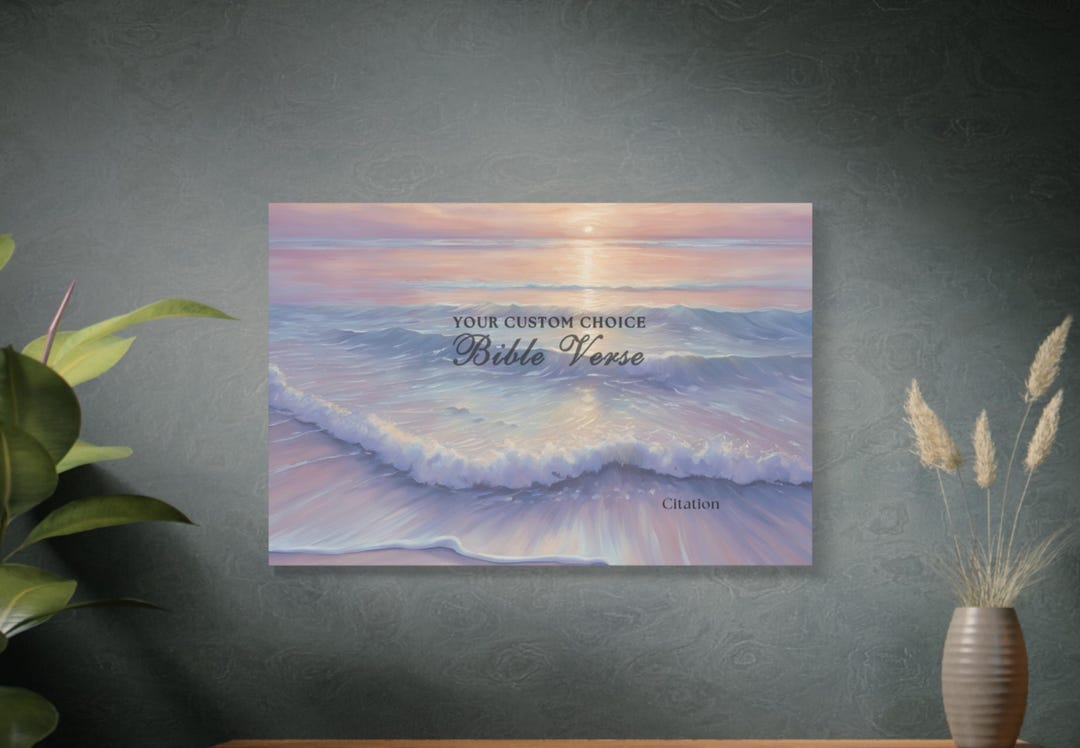 Custom Bible Verse Canvas Wall Art, Stretched Canvas Christian Home ...