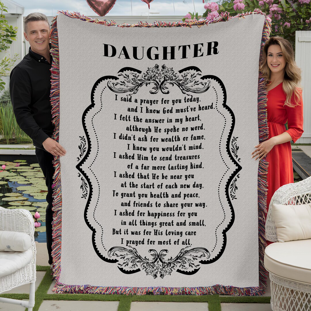 Personalized Daughter Blanket, Custom Sister Blanket, Friend Blanket ...