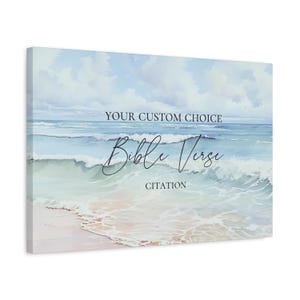 Custom Bible Verse Canvas Wall Art, Stretched Canvas Christian Home ...