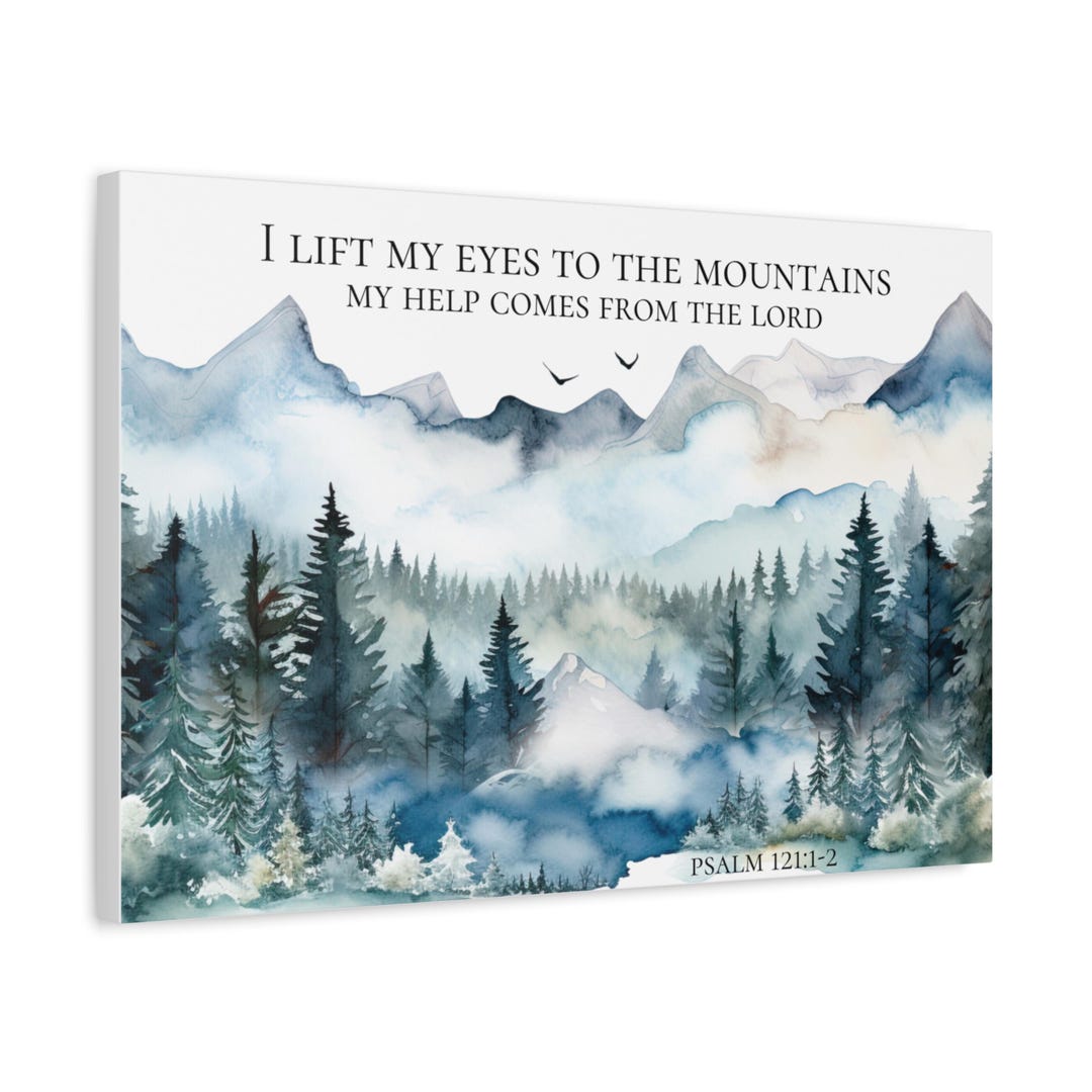 Christian Scripture Canvas Print Gallery Wrap Wall Art, Bible Verse ...