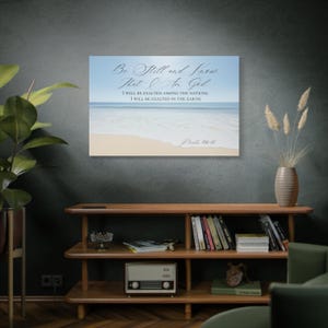 Christian Scripture Wrapped Canvas Print Wall Art Psalm 46:10 Be Still ...