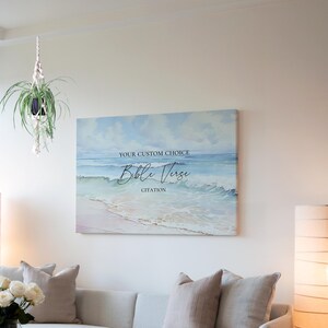 Custom Bible Verse Canvas Wall Art, Stretched Canvas Christian Home ...