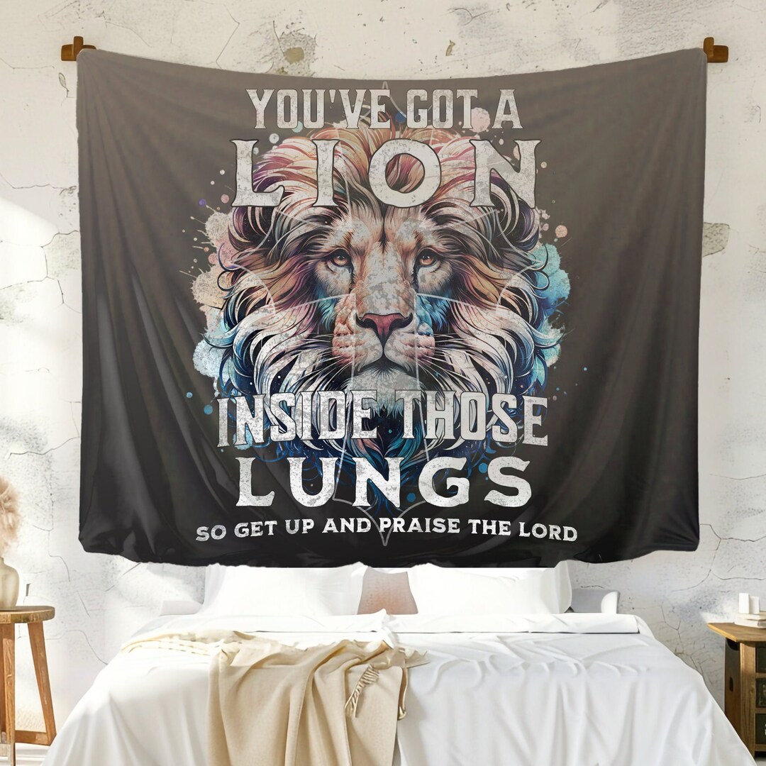 Christian Bible Verse Hanging Indoor Wall Tapestry, Christianity Wall ...