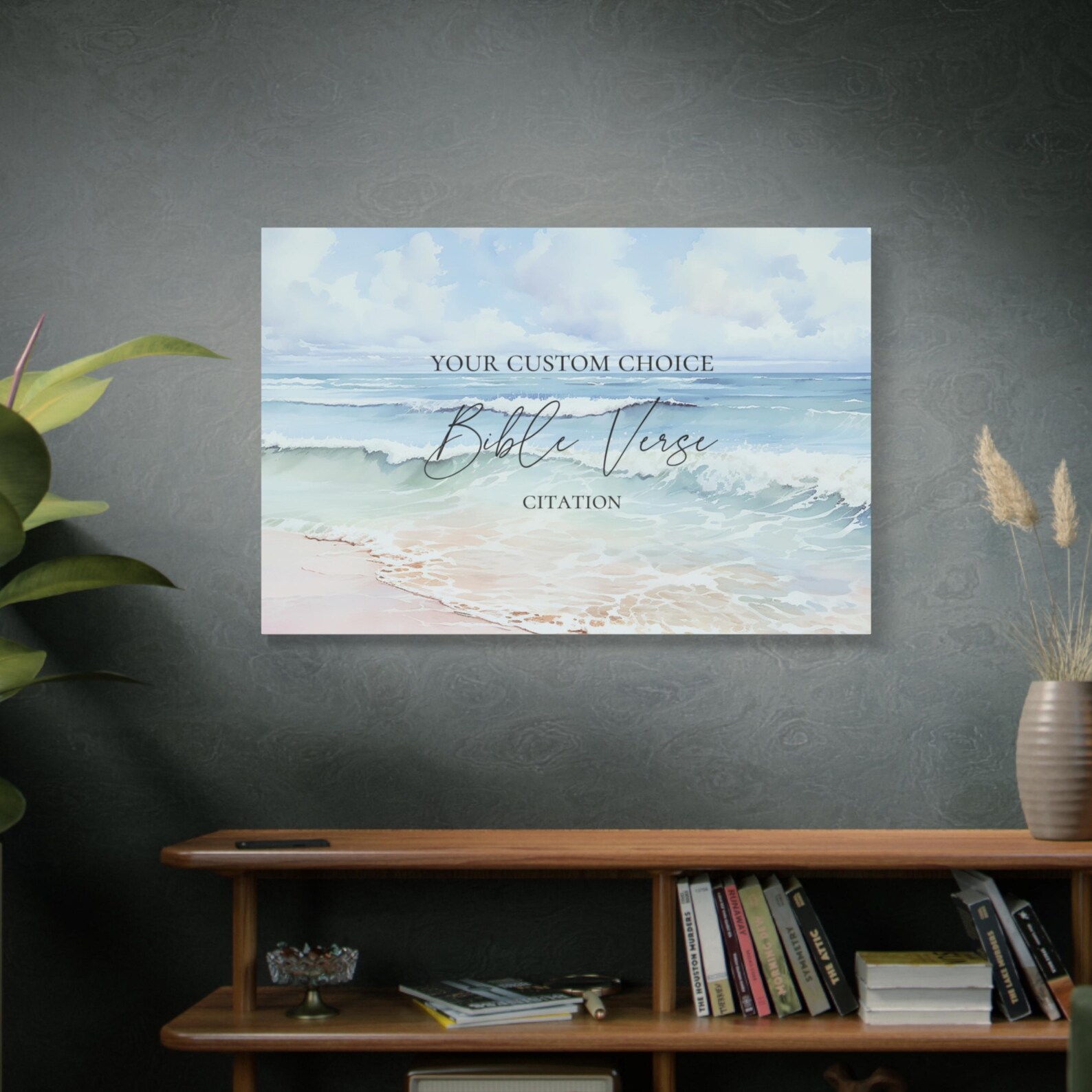 Custom Bible Verse Canvas Wall Art, Stretched Canvas Christian Home ...