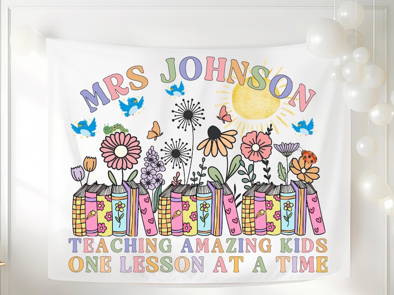 Personalized Teacher Name Classroom Banner, Homeschool Classroom ...