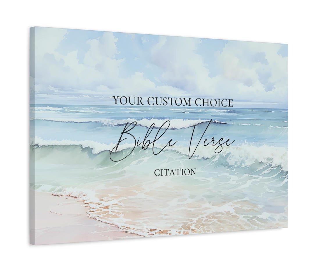 Custom Bible Verse Canvas Wall Art, Stretched Canvas Christian Home ...