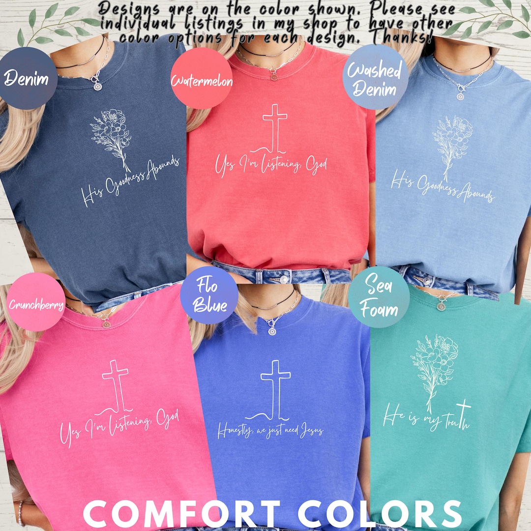 Christian Womens Church Group Shirts Comfort Colors Bible Study Tshirt ...