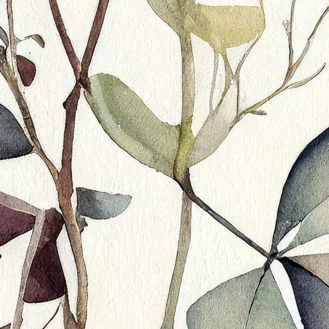 VINTAGE BOTANICA 2 Printable Wall Art, Modern Home Decor, Botanical Print, Set of 3, Atmospheric ...