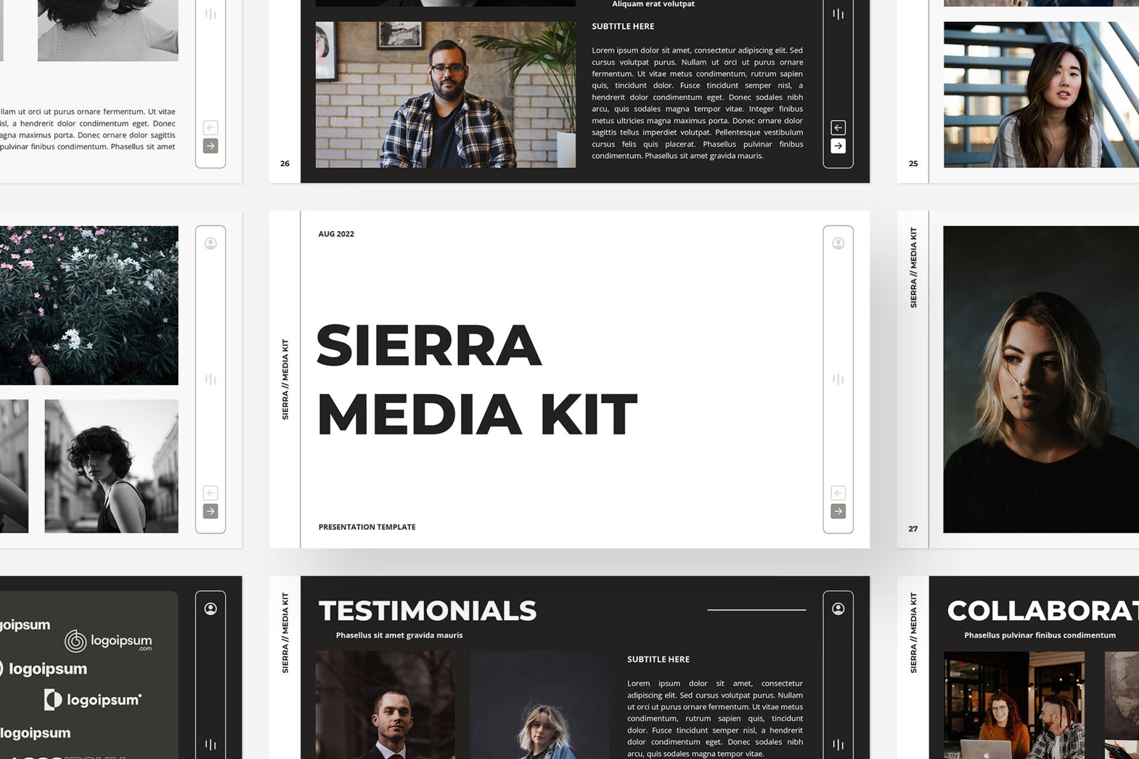 Media Kit Template | Brand Presentation | Canva | Powerpoint | Google ...