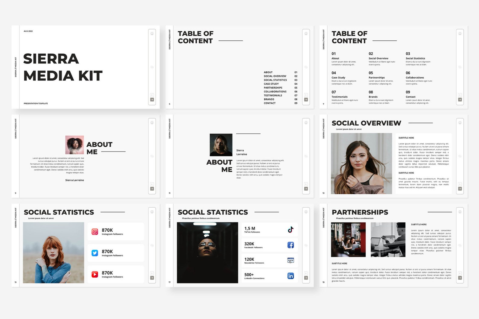 Media Kit Template | Brand Presentation | Canva | Powerpoint | Google ...