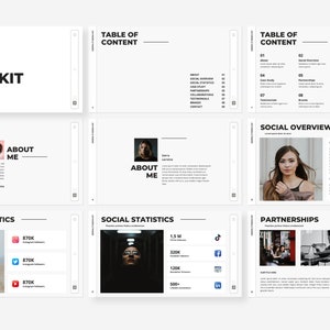 Media Kit Template | Brand Presentation | Canva | Powerpoint | Google ...