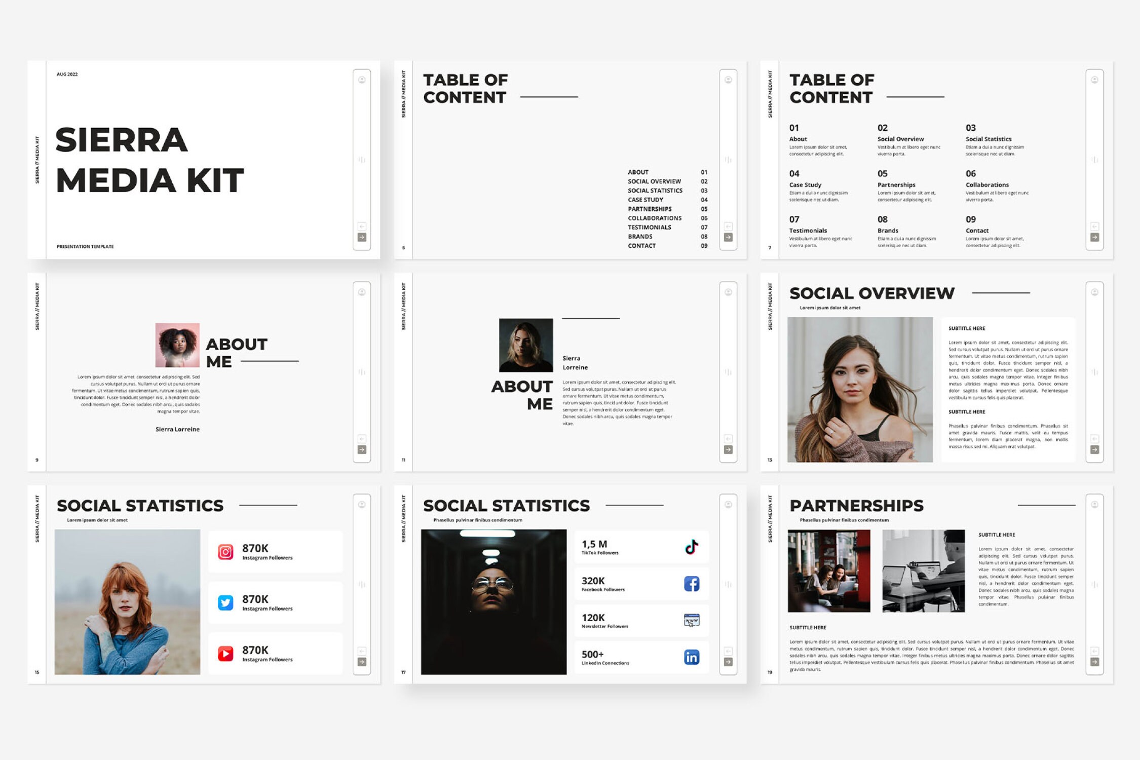 Media Kit Template | Brand Presentation | Canva | Powerpoint | Google ...