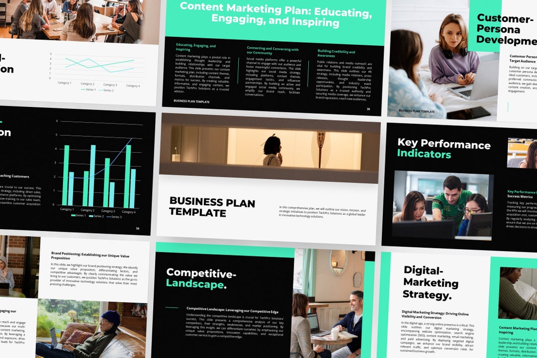 Business Plan Template | Slide Deck | Marketing Plan | Powerpoint ...