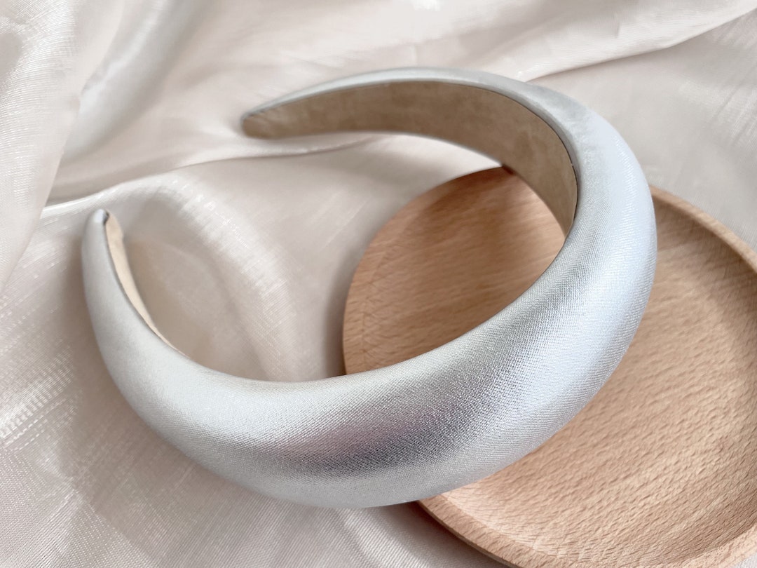 Silver Padded Headpiecesimple Hair Accessoryturban - Etsy
