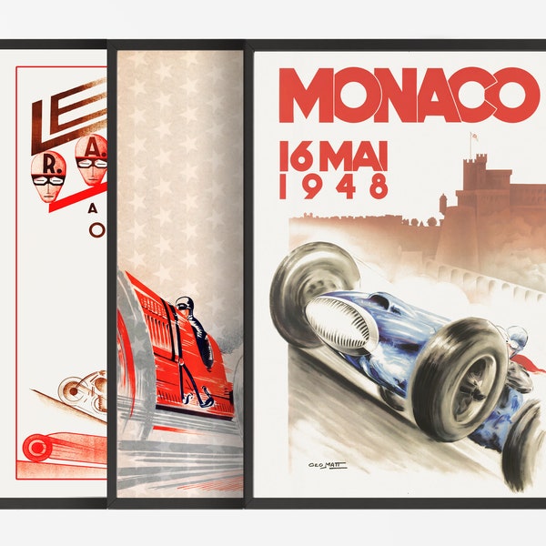 Auto Racing Posters - Etsy