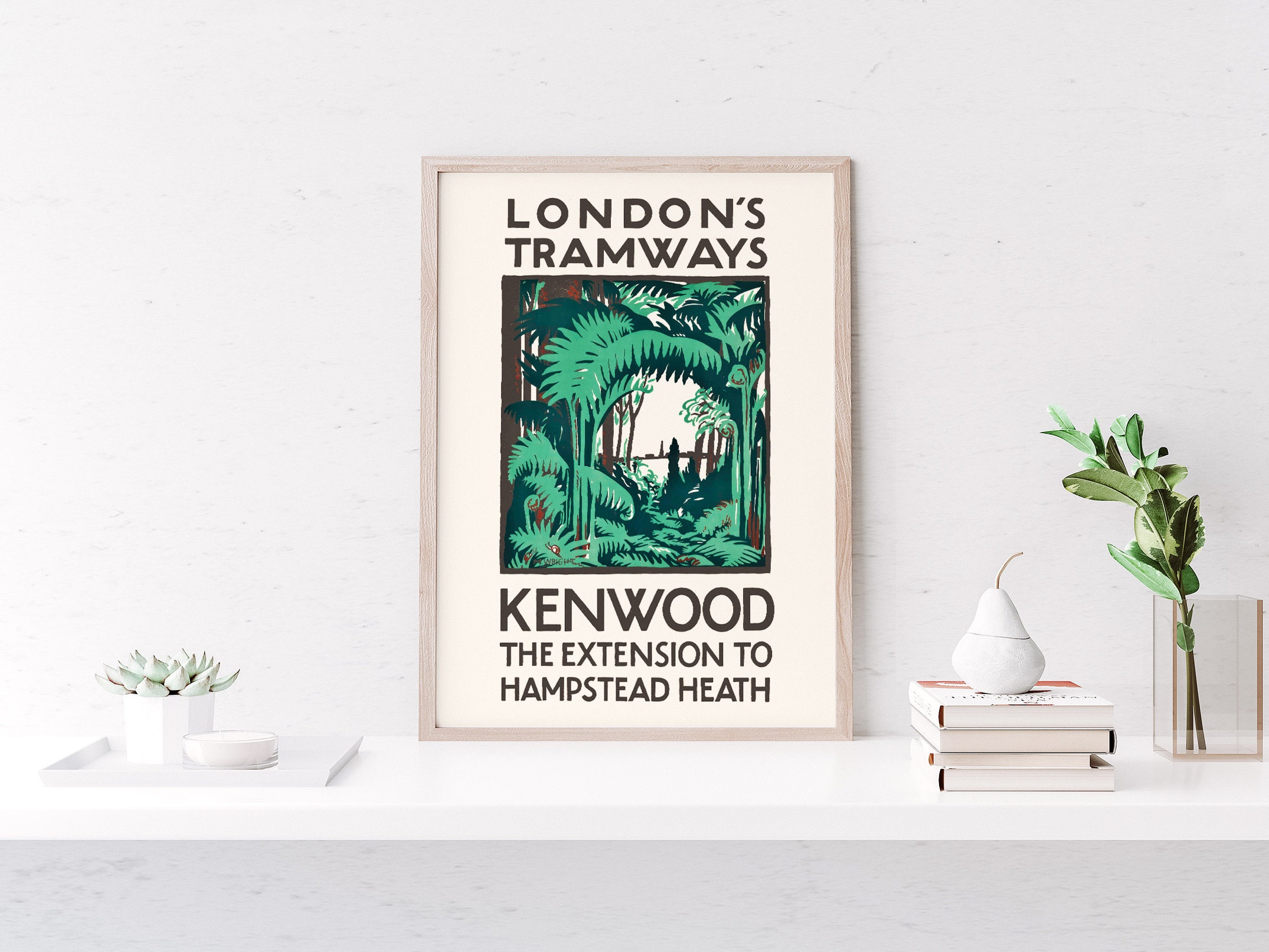 Set of 3 Posters London Tramway Vintage Travel Posters - Etsy