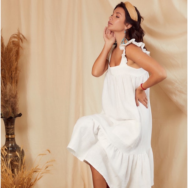 Linen Sundress - Etsy