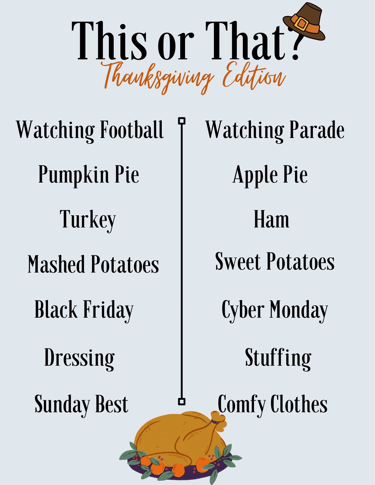 This or That Thanksgiving Edition - Etsy