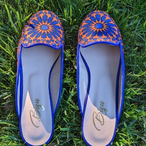 Colorful Women's Mules, Wedding Shoes, Slippers, Leather Shoes, Made in ...