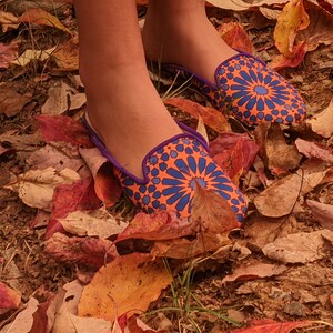 Colorful Women's Mules Wedding Shoes Slippers Leather - Etsy