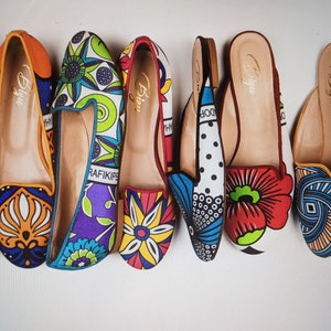 Colorful Women's Mules, Wedding Shoes, Slippers, Leather Shoes, Made in ...