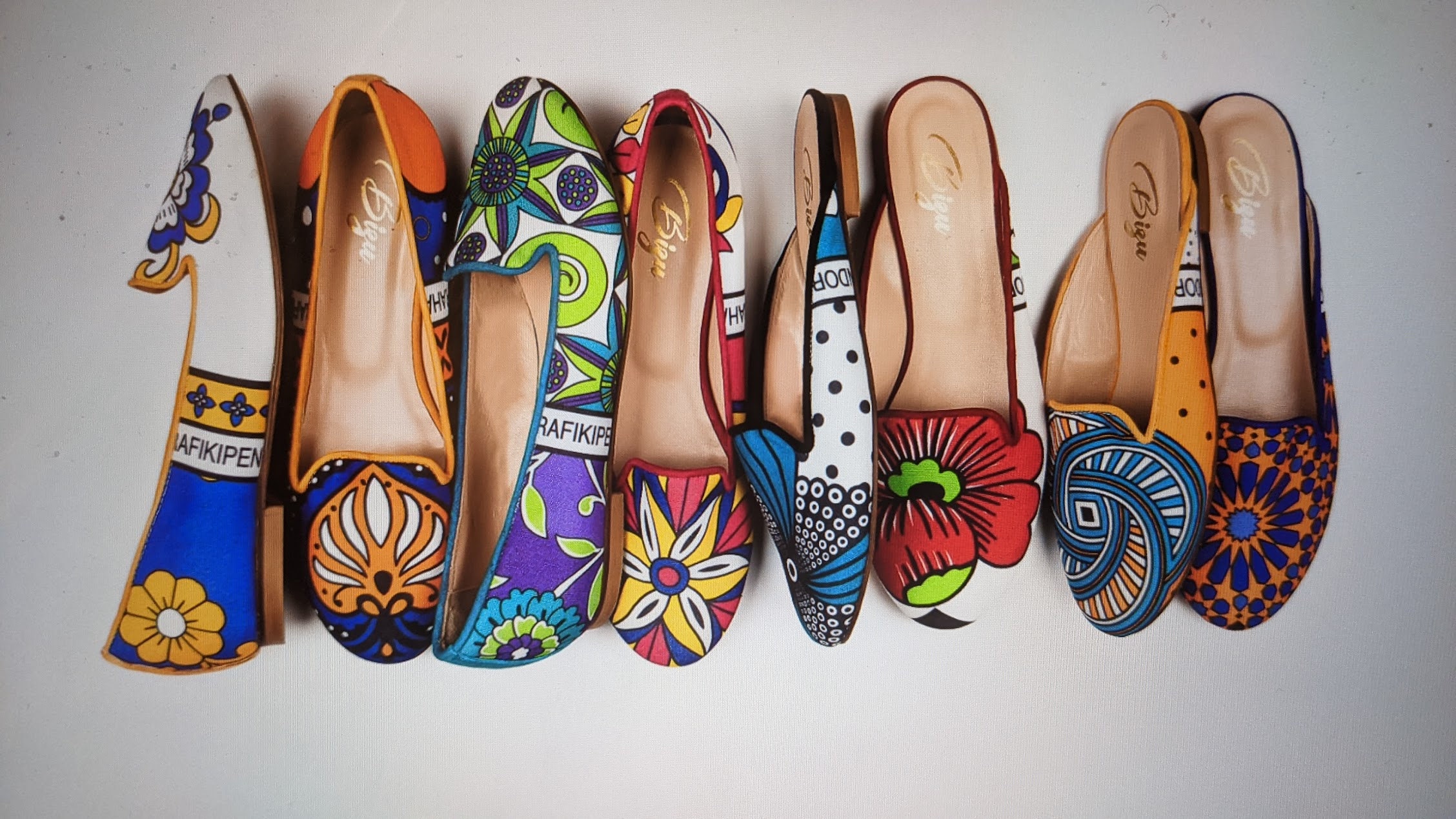Made in Italy, African Pattern, Unique Neema Ballerina, Women's Shoes ...