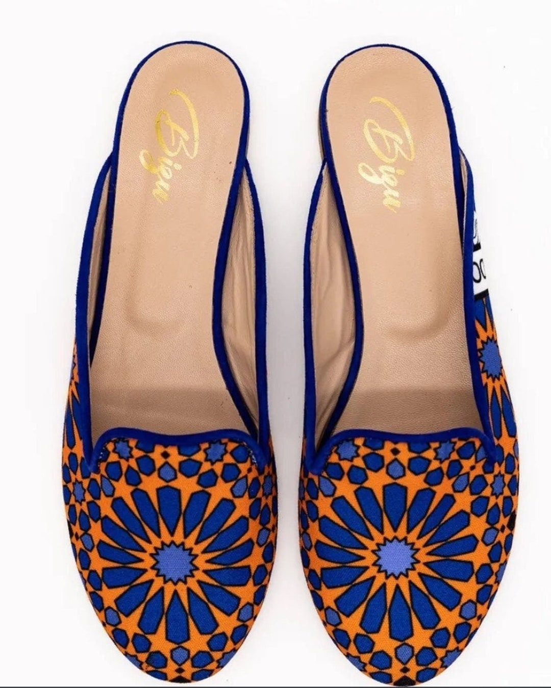 Colorful Women's Mules, Wedding Shoes, Slippers, Leather Shoes, Made in ...