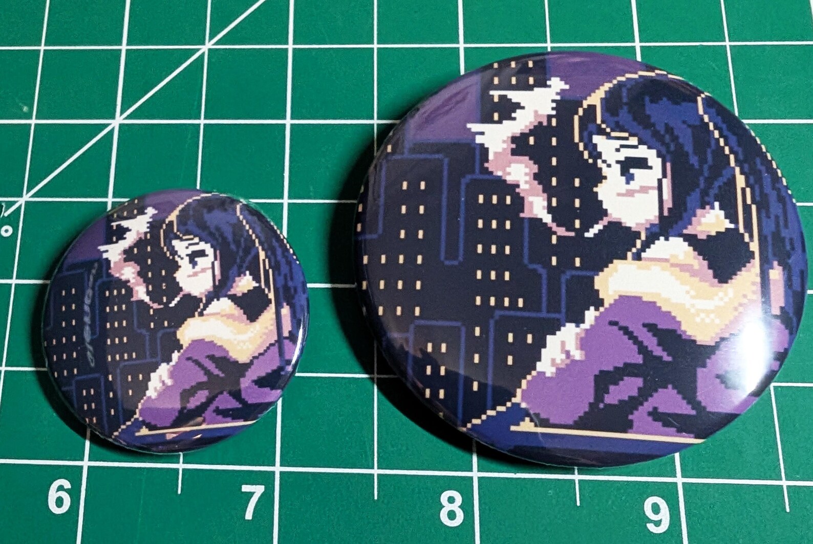 Jill Stingray Pixel Art Pin Button - Etsy