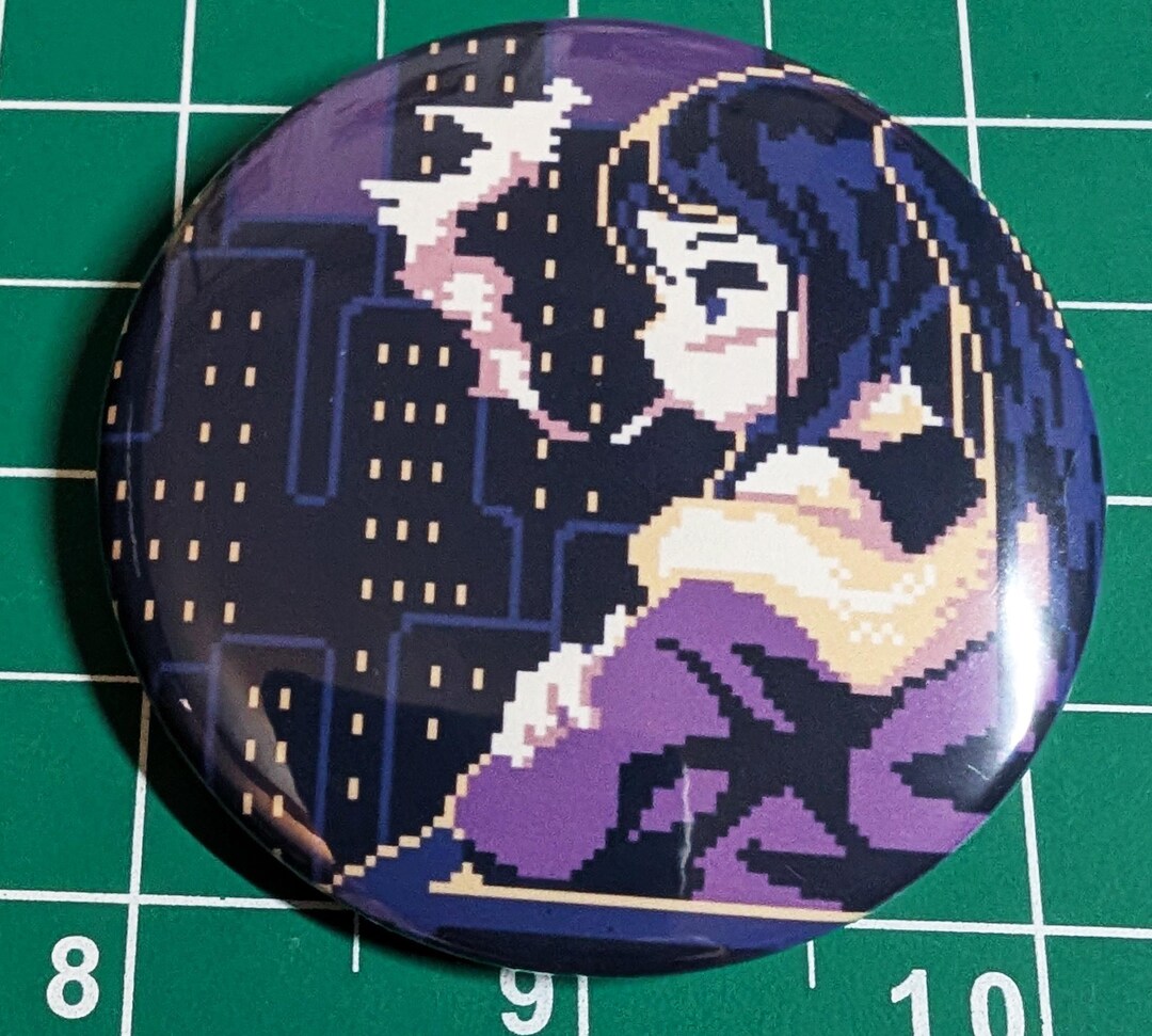 Jill Stingray Pixel Art Pin Button - Etsy