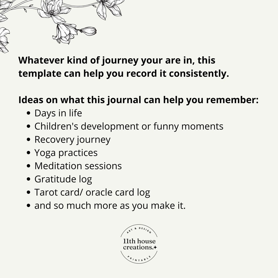 One Line A Day Journal, 365 Days One Sentence Journal Digital Download ...