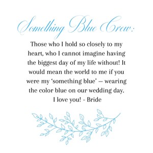 Something Blue Crew Card Digital Download Template - Etsy