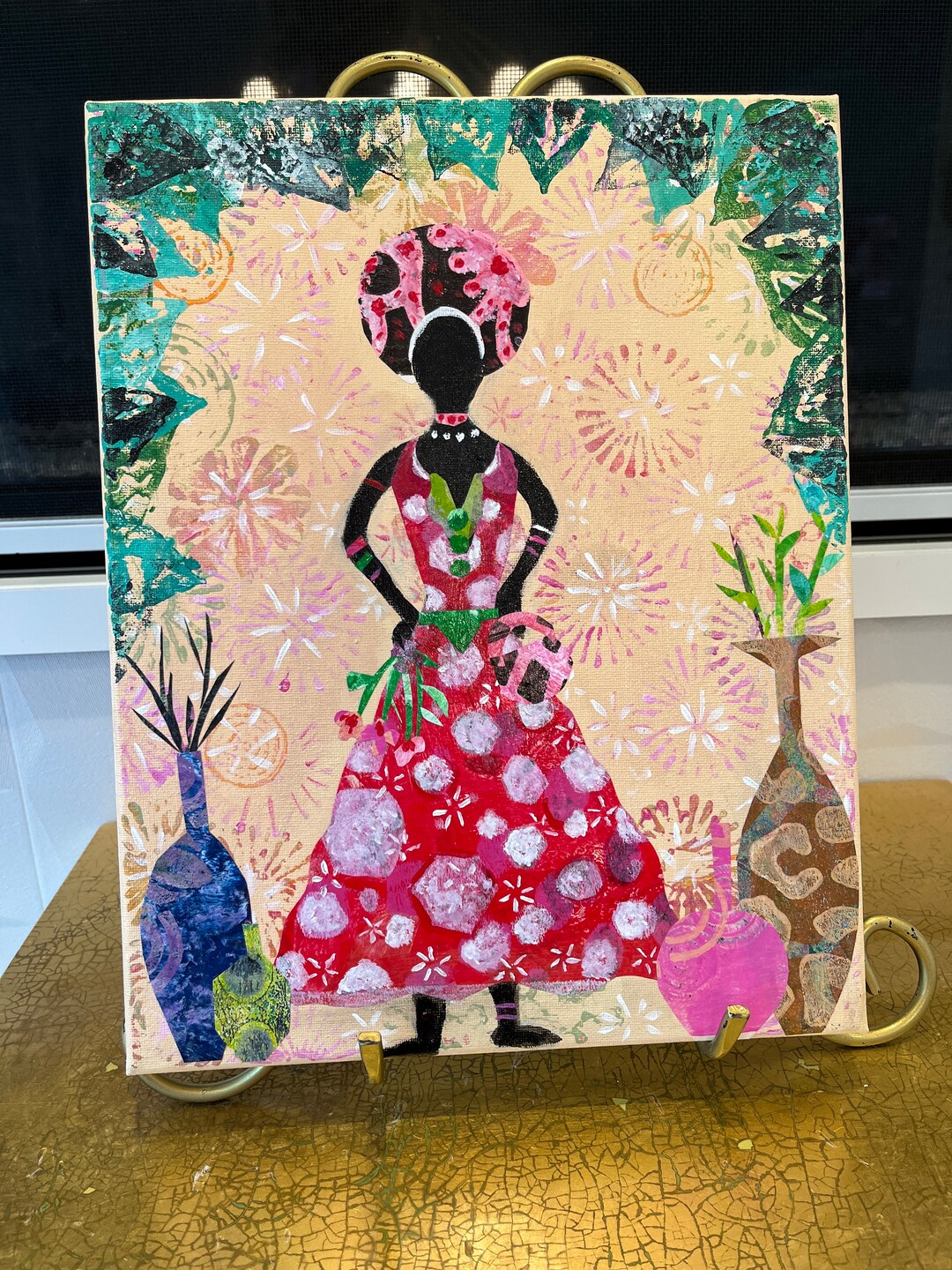 Women of Color-series. Celebrating Women, Acrylic Art, Collage Art ...