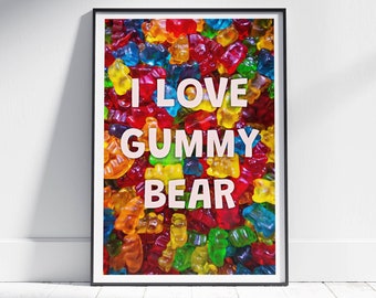Gummy Bear Poster - Etsy