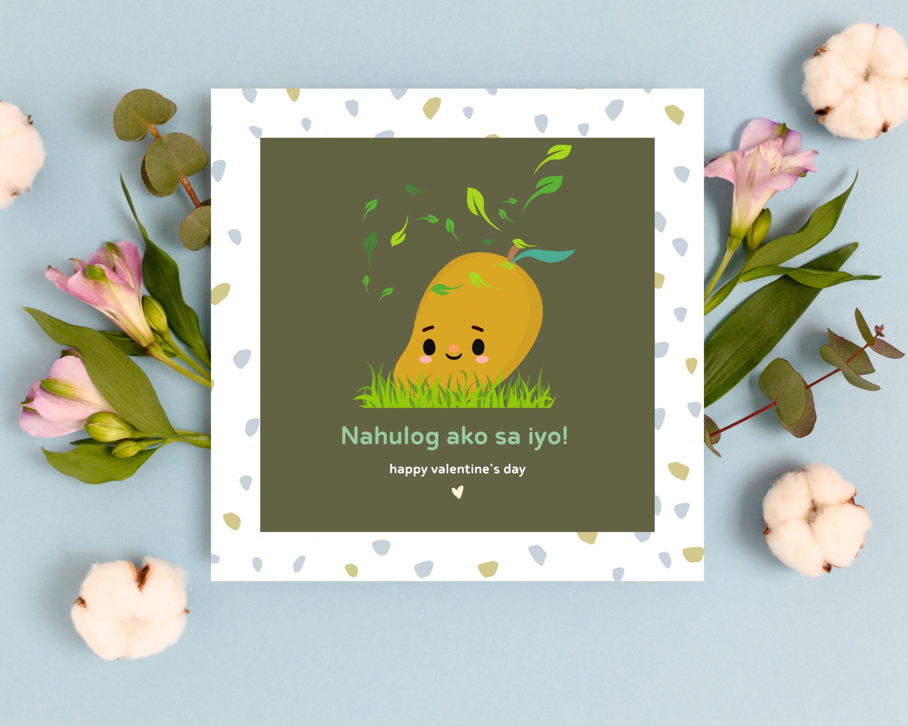 Filipino Valentines Day Card Instant Download Mango Love Card Philipine ...