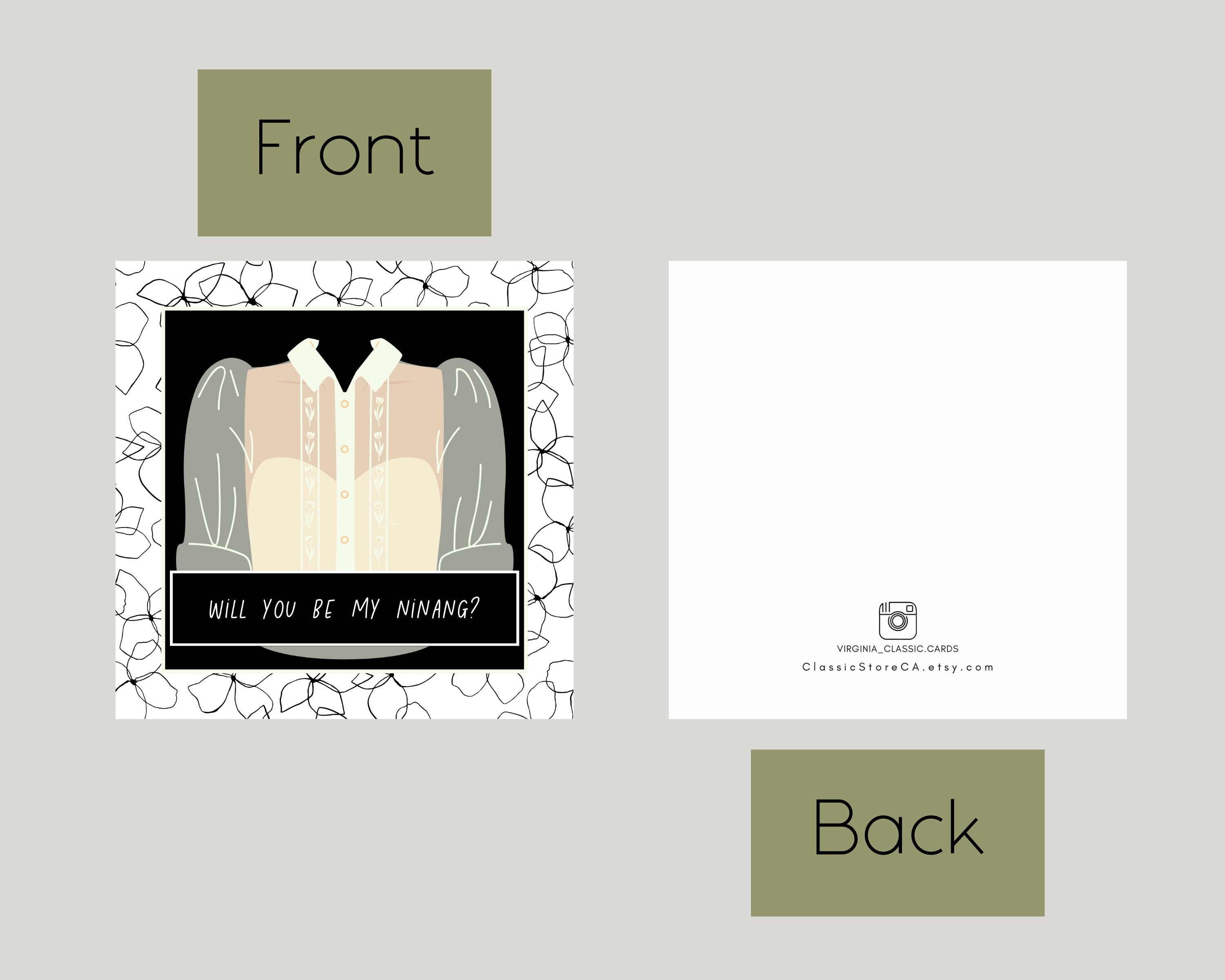 Will You Be My Ninang? | Ninang Proposal | Digital Card | Tagalog Card ...