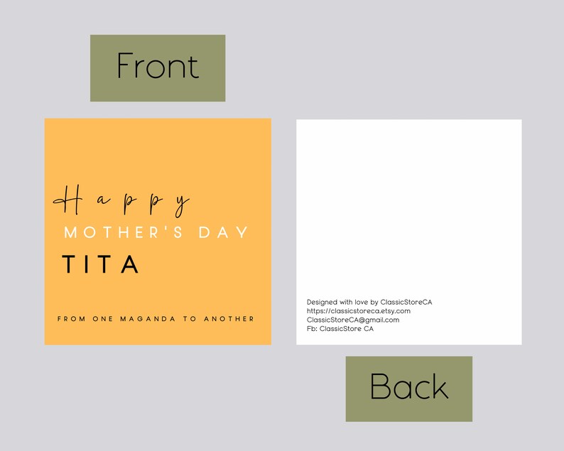 Tagalog Happy Mother's Day Printable Card | Filipino Mother's Day Card ...