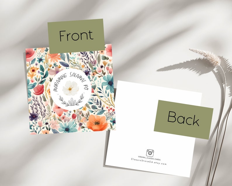 Filipino Card | Maraming Salamat Po | Digital Download With Envelope ...