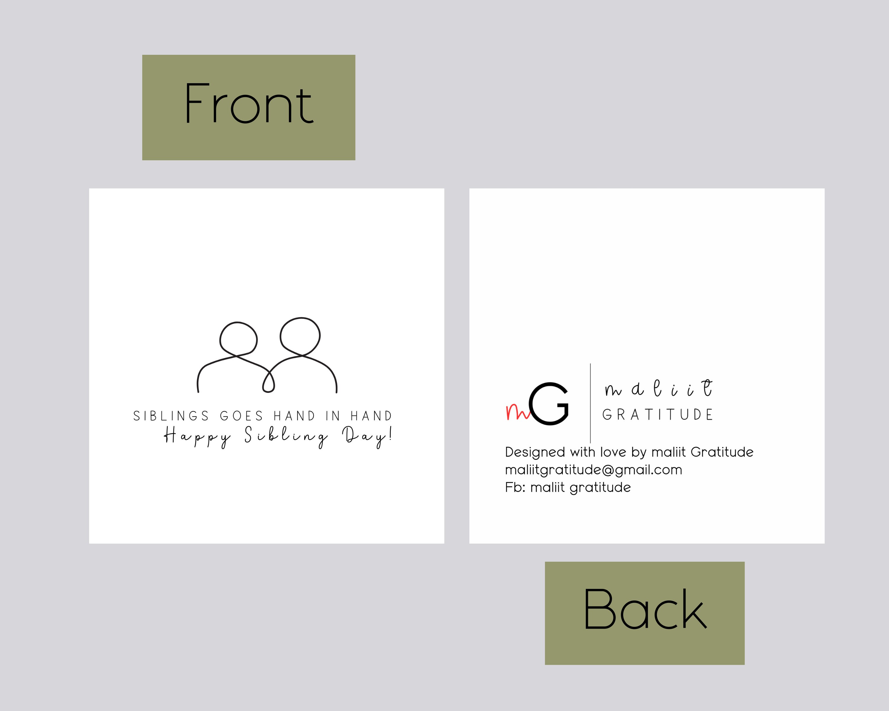 Happy Sibling Day Cards | Brother & Sister Set (digital Download) - Etsy