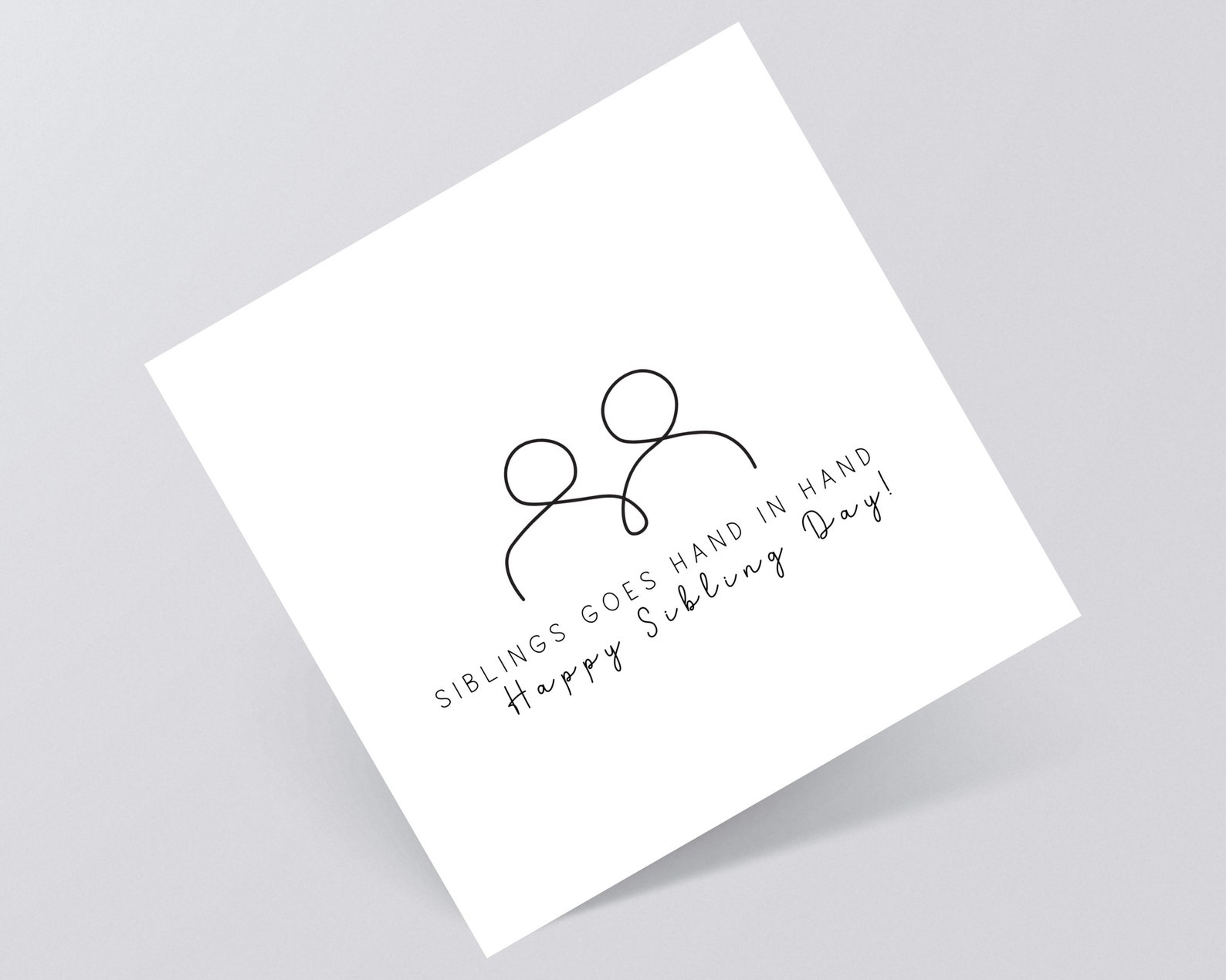 Happy Sibling Day Cards | Brother & Sister Set (digital Download) - Etsy