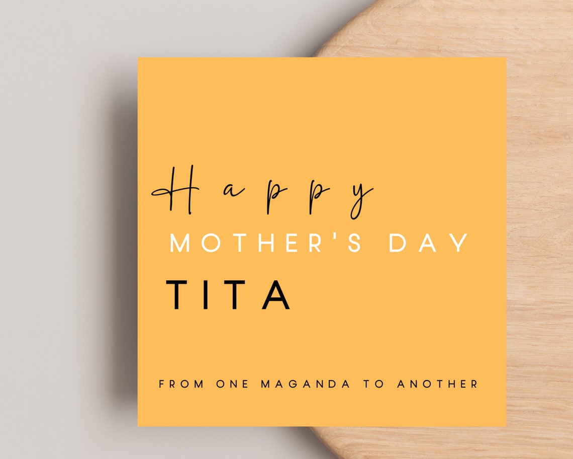 Tagalog Happy Mother's Day Printable Card Filipino Mother's Day Card ...