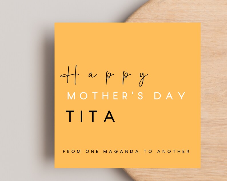 Tagalog Happy Mother's Day Printable Card | Filipino Mother's Day Card ...