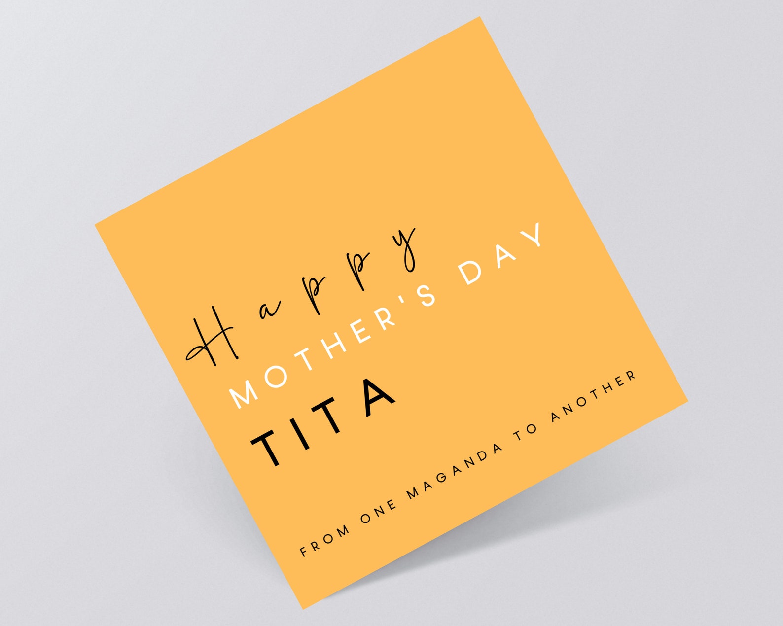 Tagalog Happy Mother's Day Printable Card | Filipino Mother's Day Card ...