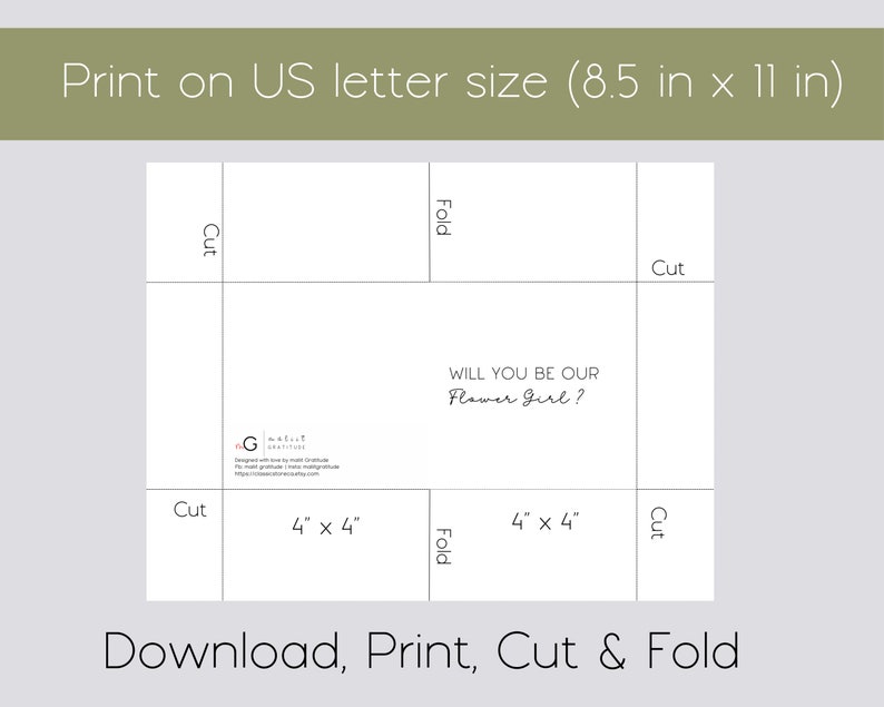 Will You Be Minimalist Wedding Party Proposal Card | Set of 7 Wedding ...