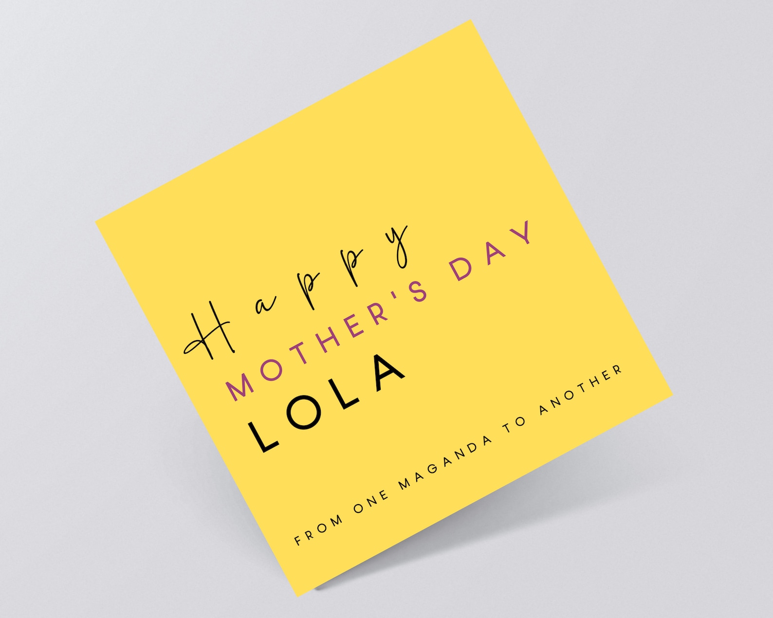 Tagalog Happy Mother's Day Printable Card | Filipino Mother's Day Card ...