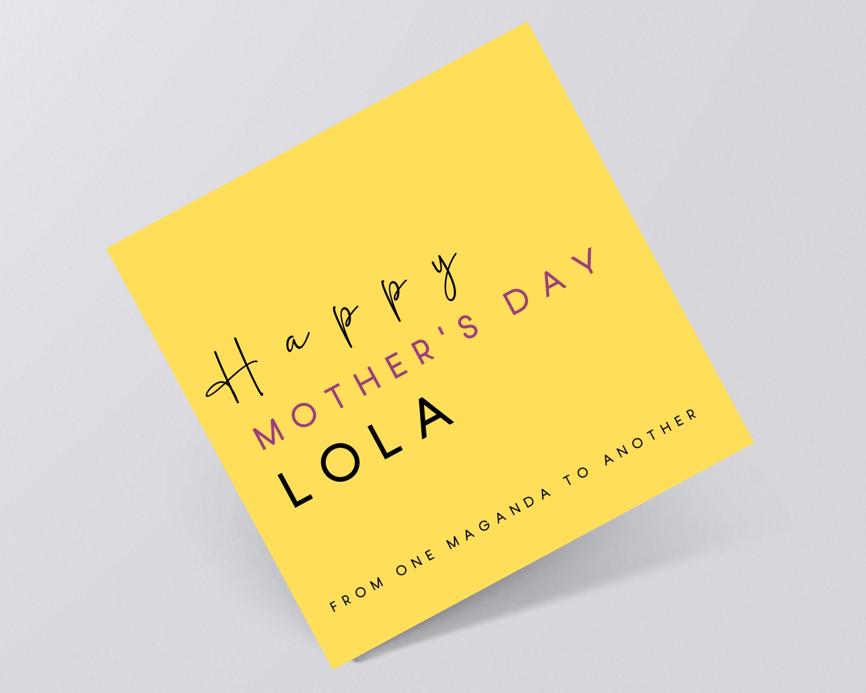 Tagalog Happy Mother's Day Printable Card Filipino Mother's Day Card ...