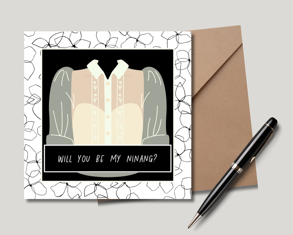 Will You Be My Ninang? | Ninang Proposal | Digital Card | Tagalog Card ...